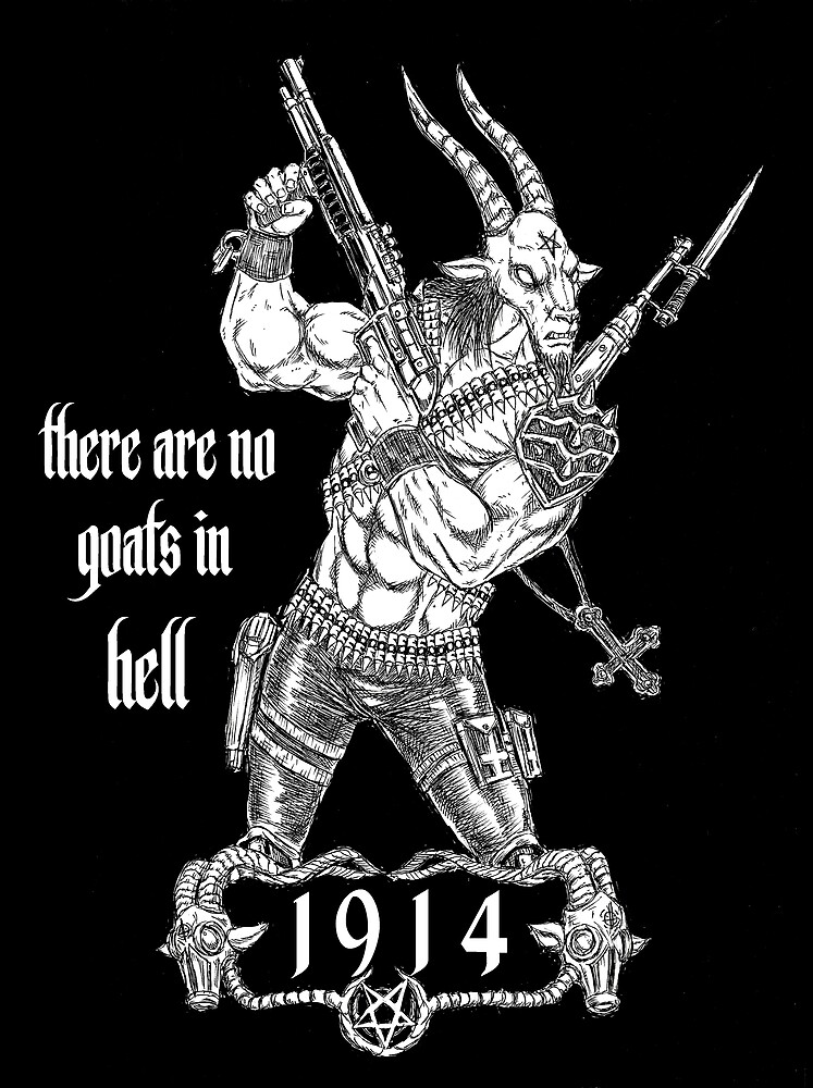 "No Goats In Hell" by Alaric Barca | Redbubble