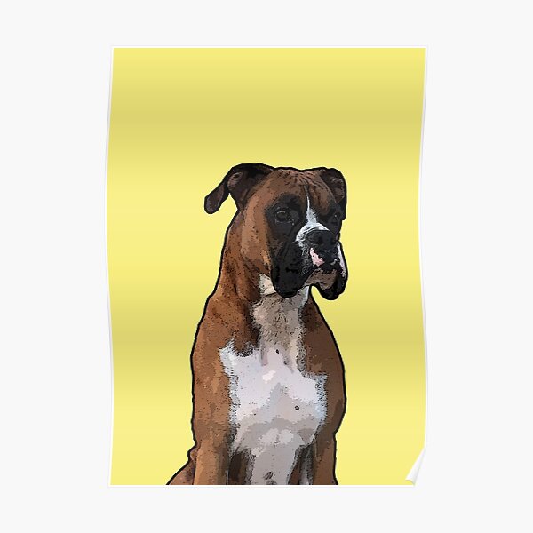 "Boxer dog" Poster for Sale by llolverd14 | Redbubble