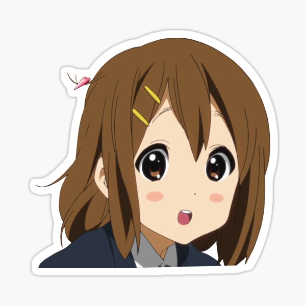 "Yui - K-On!" Sticker by ShiroganeTakeru | Redbubble