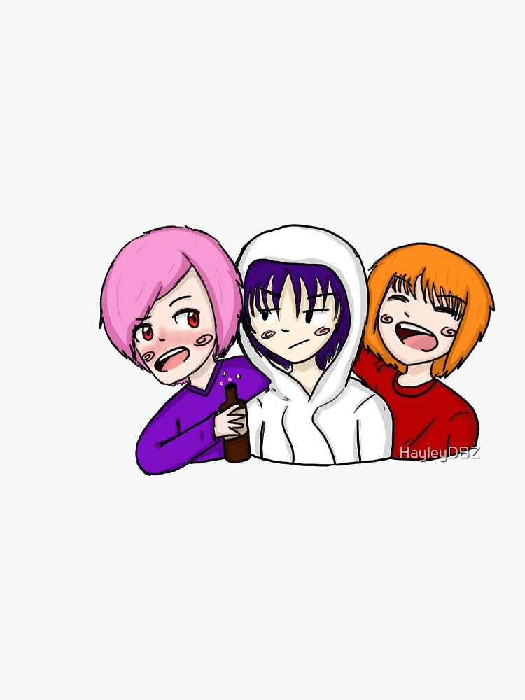"Felix, Rex and Miles- Commission" Sticker by HayleyDBZ | Redbubble