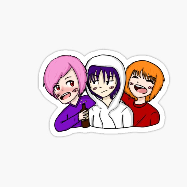 "Felix, Rex and Miles- Commission" Sticker by HayleyDBZ | Redbubble