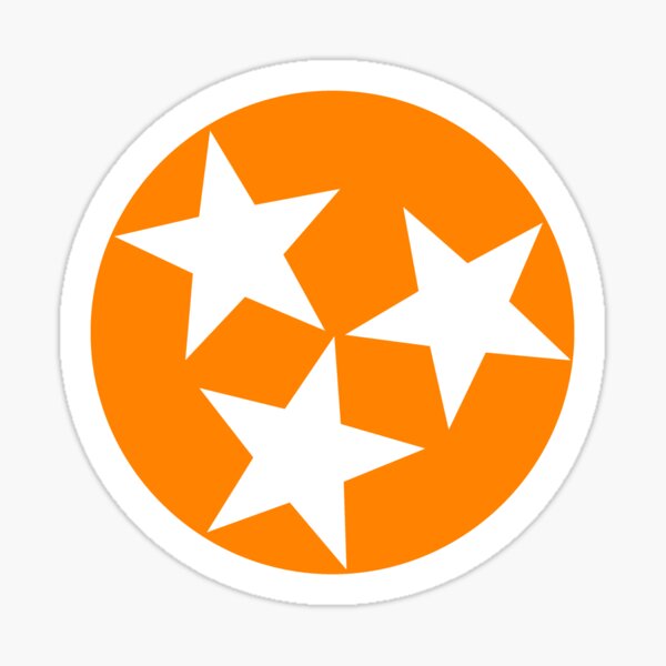 "Tennessee Tri-Star Logo (Orange and White) by Homegrown Threads ...