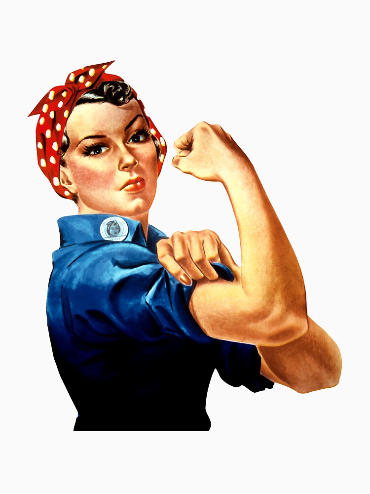 "Rita the Riveter " T-shirt for Sale by austinandnat | Redbubble | girl ...