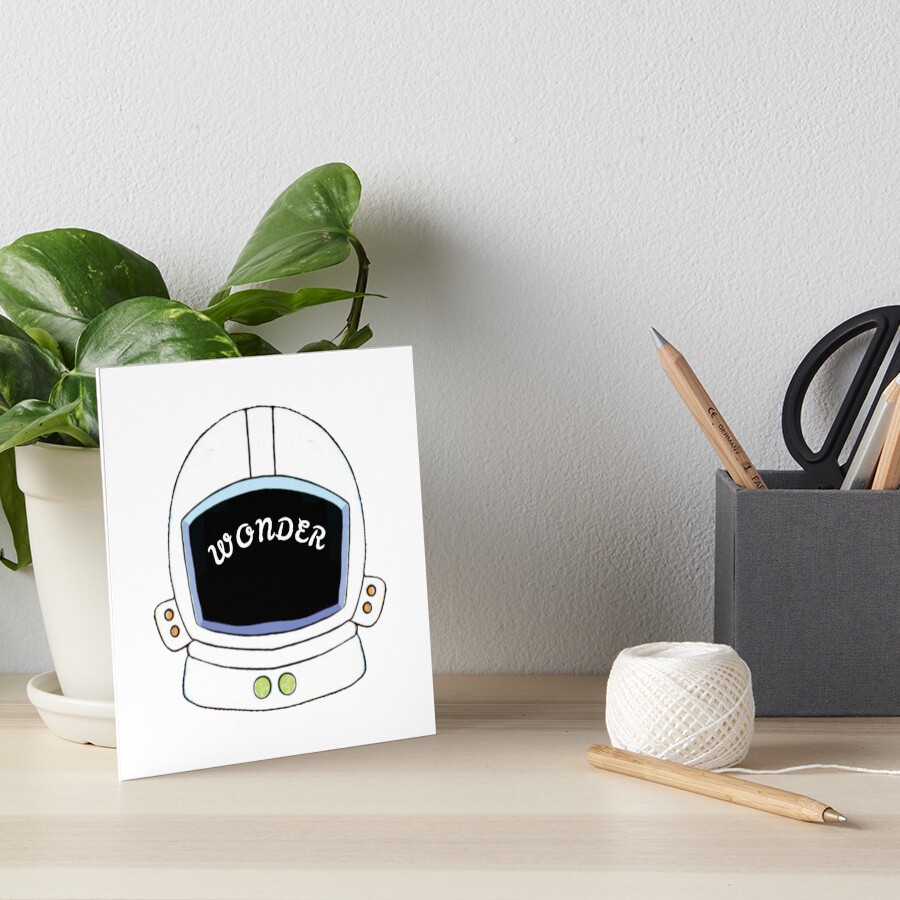 "Wonder Astronaut Helmet" Art Board Print for Sale by FaithC340 | Redbubble