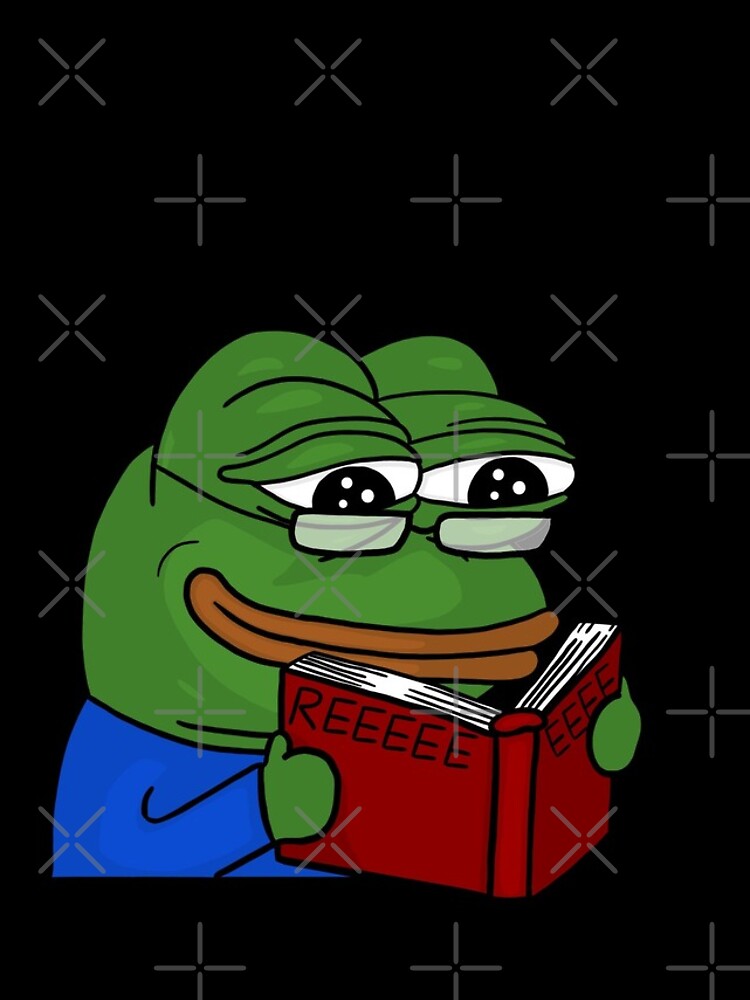 "Pepe REEEEEE-ading a book" iPhone Case for Sale by sivelobanova ...