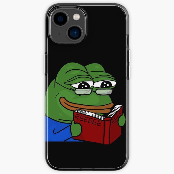 "Pepe REEEEEE-ading a book" iPhone Case for Sale by sivelobanova ...