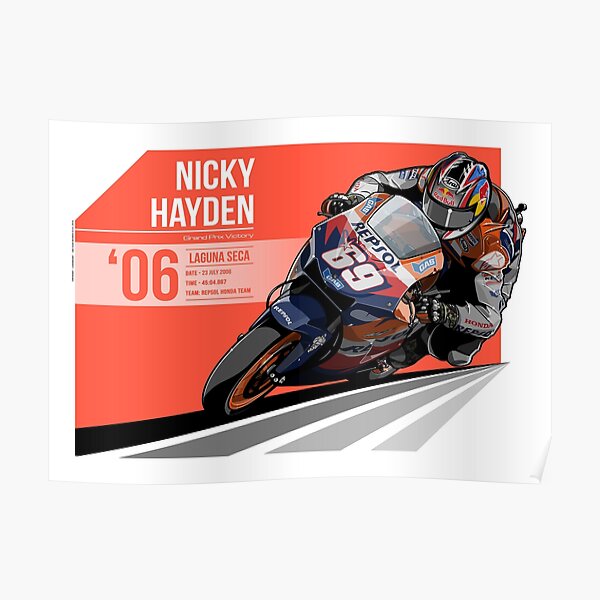 Nicky Hayden Posters | Redbubble