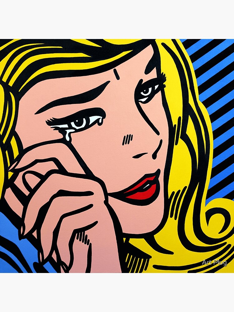 "Pop Art Crying Girl" Poster for Sale by Art Plug | Redbubble
