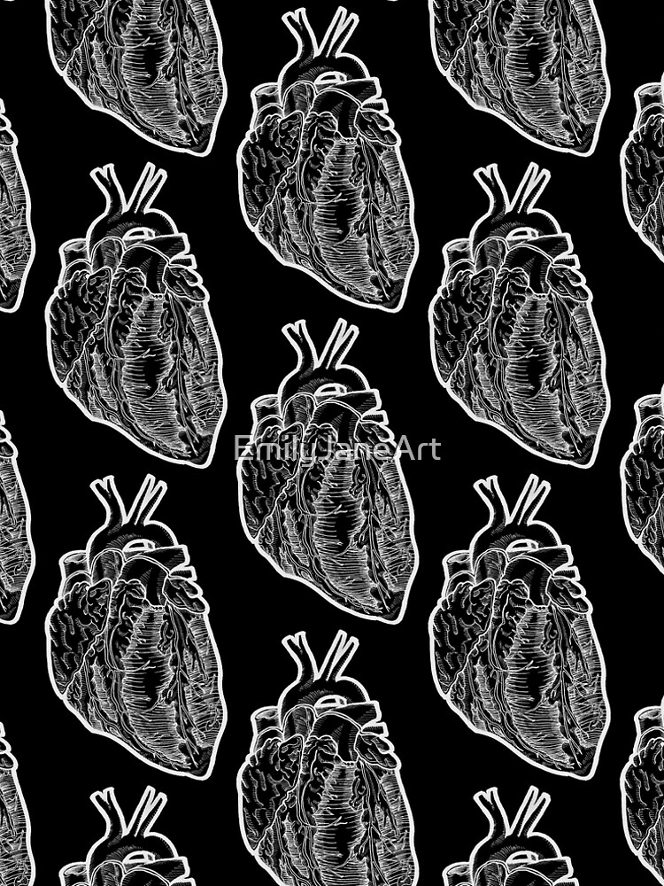 "Inverted Anatomical Heart in Ink" A-Line Dress for Sale by ...