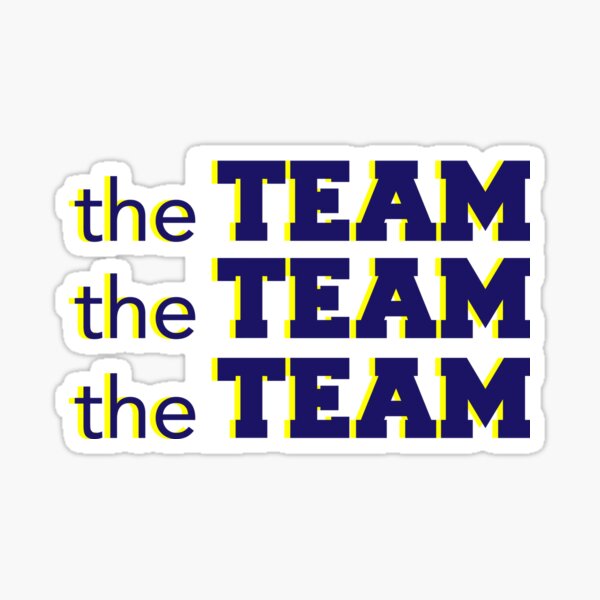 "The Team" Sticker by lysbg | Redbubble
