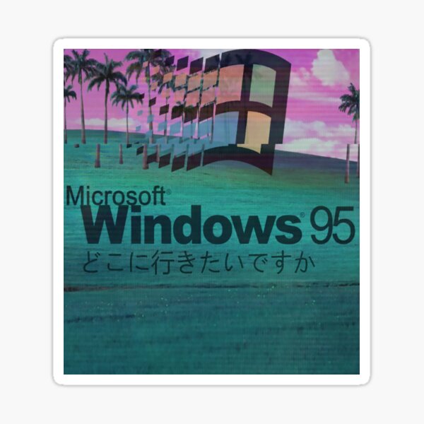 "Windows 95" Sticker for Sale by warfoo | Redbubble