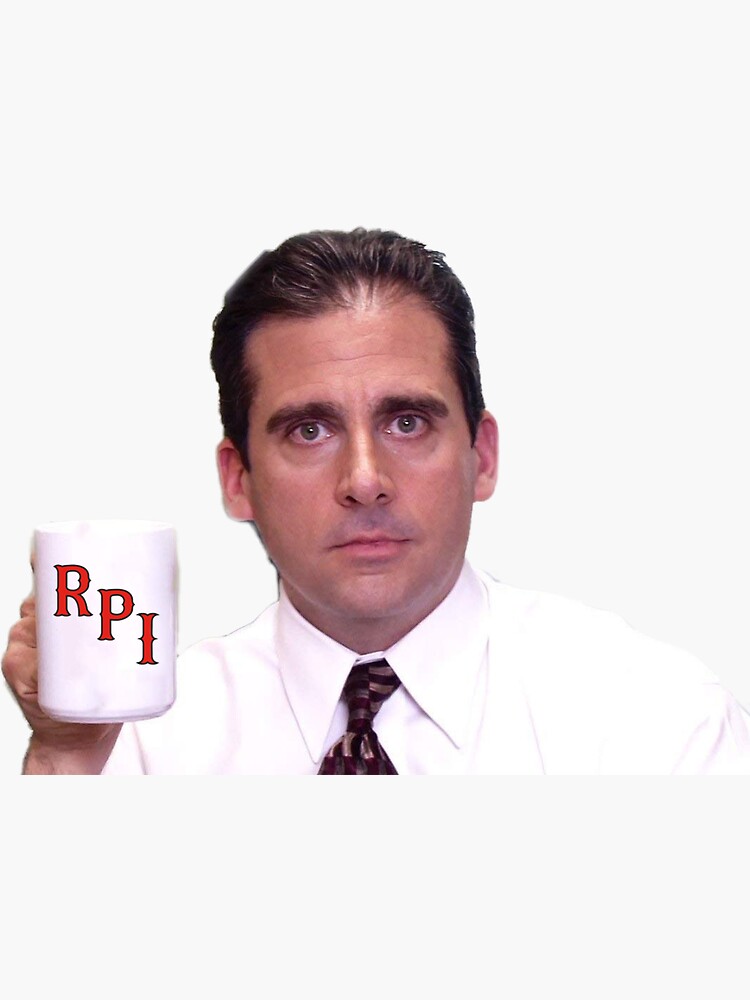 "Michael Scott RPI" Sticker for Sale by beck-dr | Redbubble