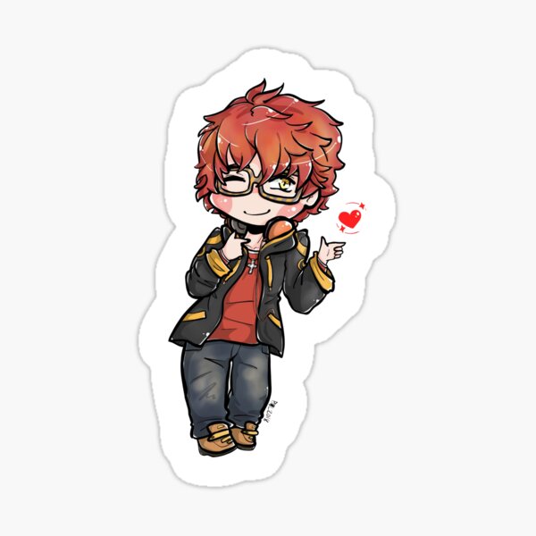 "Mystic Messenger 707!" Sticker for Sale by EvilCrayons | Redbubble