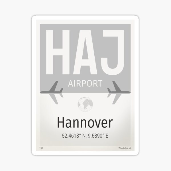 "Hannover airport poster" Sticker for Sale by Aviators | Redbubble