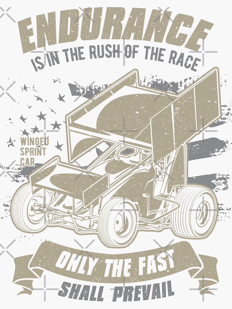 "Sprint Car Racing Endurance" Sticker by offroadstyles | Redbubble