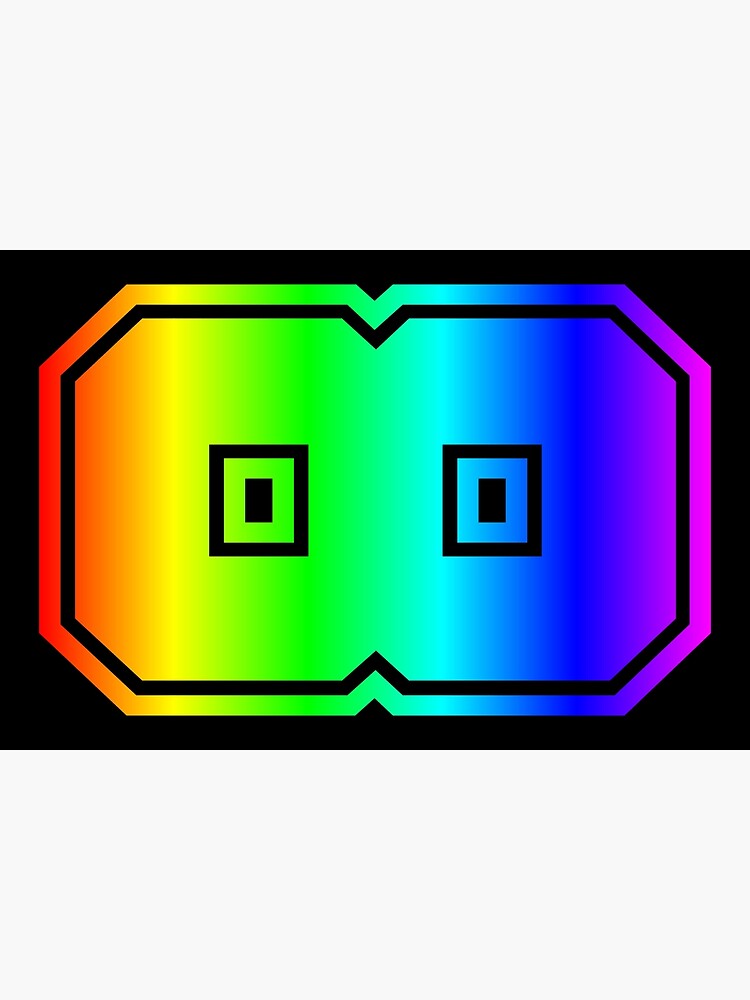 "Blocky Rainbow-Colored Infinity Symbol" Poster for Sale by Dator ...