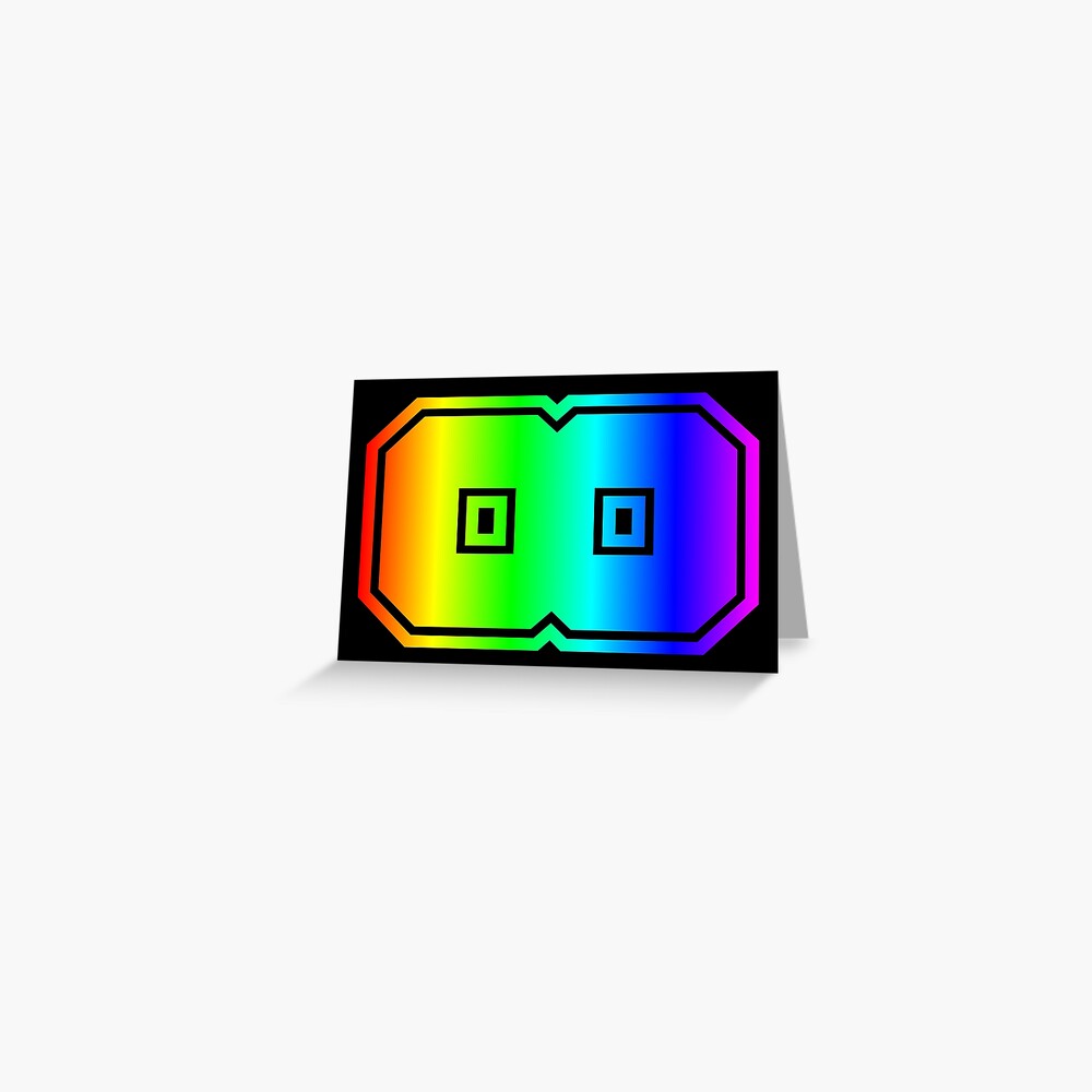 "Blocky Rainbow-Colored Infinity Symbol" Greeting Card for Sale by ...