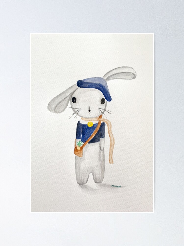 "Archie Bunny" Poster by MarleyArt123 | Redbubble