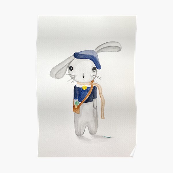 "Archie Bunny" Poster by MarleyArt123 | Redbubble