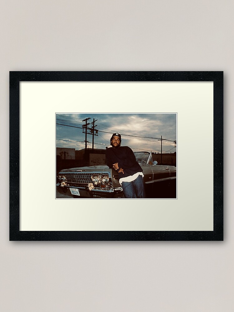 "Old School ICE CUBE" Framed Art Print for Sale by milde44 | Redbubble
