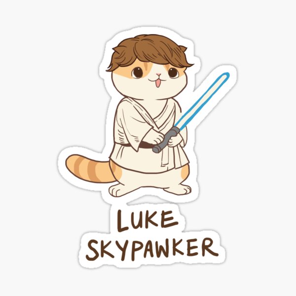 "Waffles Luke" Sticker for Sale by derlaine | Redbubble