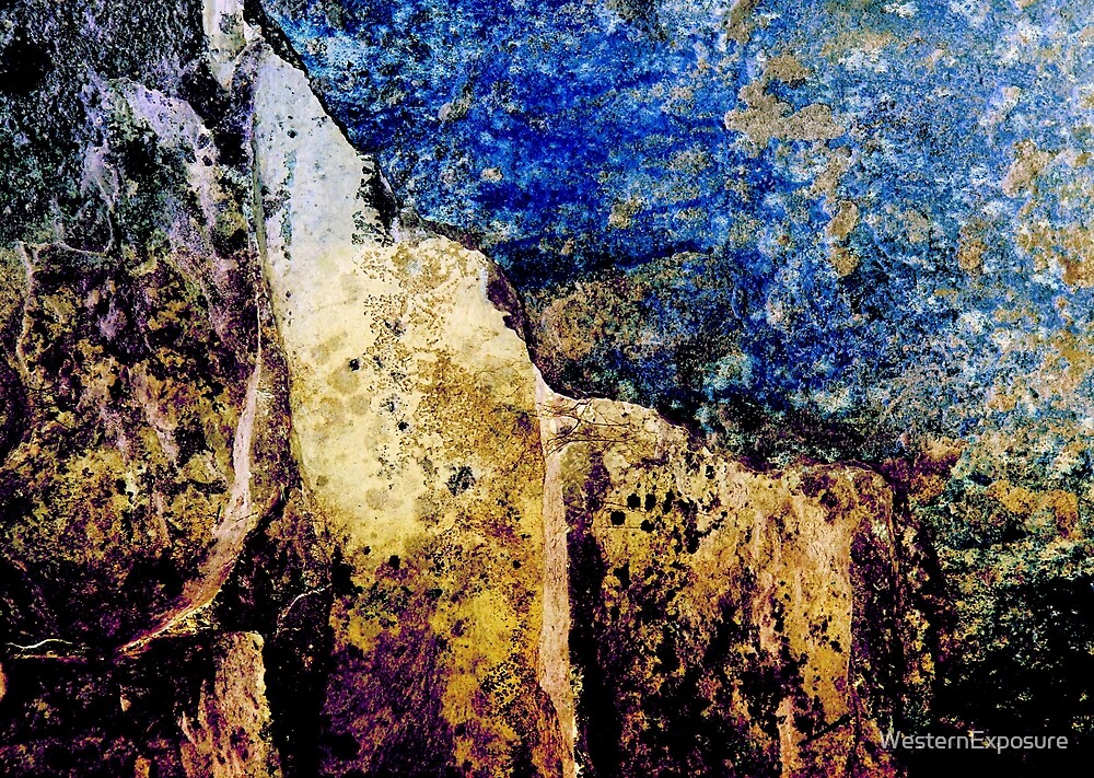 "Cliff (digital abstract)" by WesternExposure | Redbubble