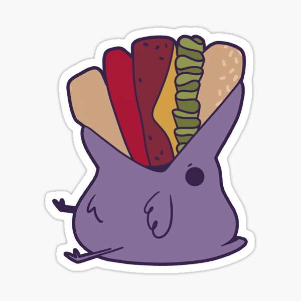 "Fat Derpy Crow Eating a Hamburger" Sticker for Sale by AnankeReed ...