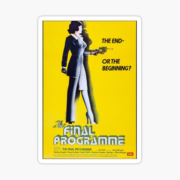"FINAL PROGRAMME 1973 SCIENCE FICTION MOVIE!" Sticker for Sale by ...