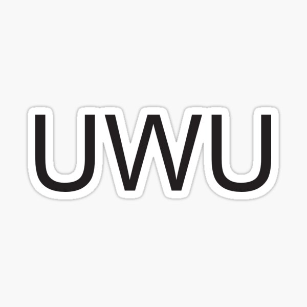 "uwu" Sticker by kamilleangela | Redbubble
