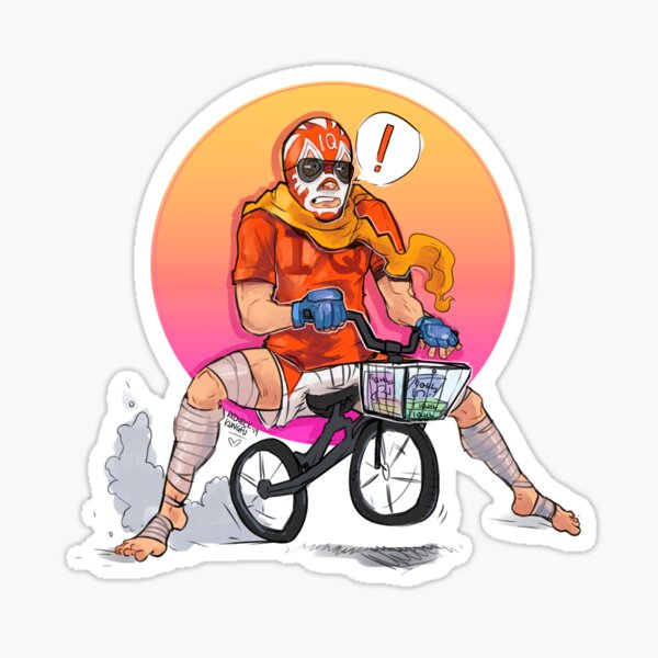 "Ride of the Masked IQ" Sticker for Sale by IQWrestler | Redbubble