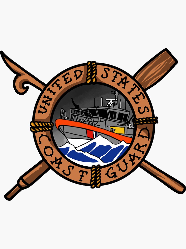 "Coast Guard Boat Forces 45 RB-M" Sticker for Sale by AlwaysReadyCltv ...