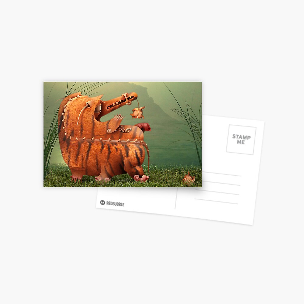 "Successful Hunting" Postcard for Sale by Yuliyart | Redbubble