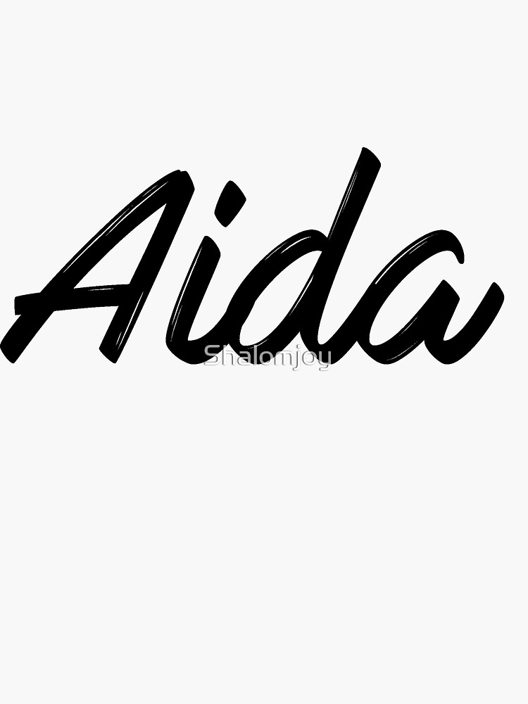 "Aida" Sticker for Sale by Shalomjoy | Redbubble