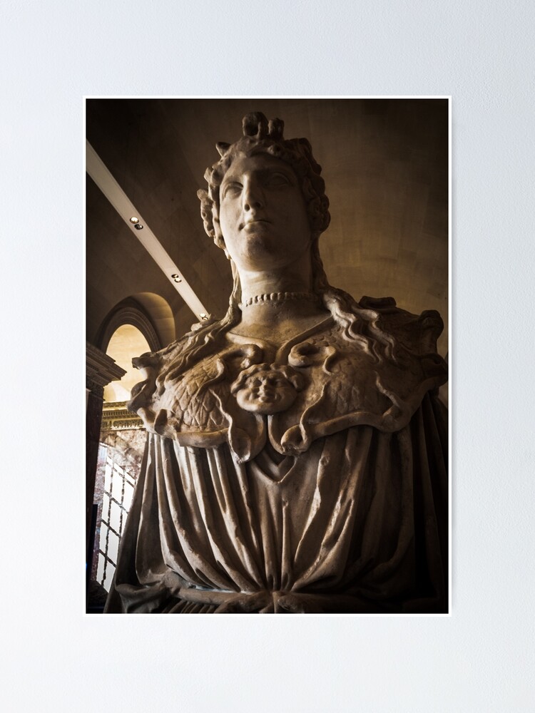 "Louvre Paris - Parthenon Athena Sculpture" Poster for Sale by ...