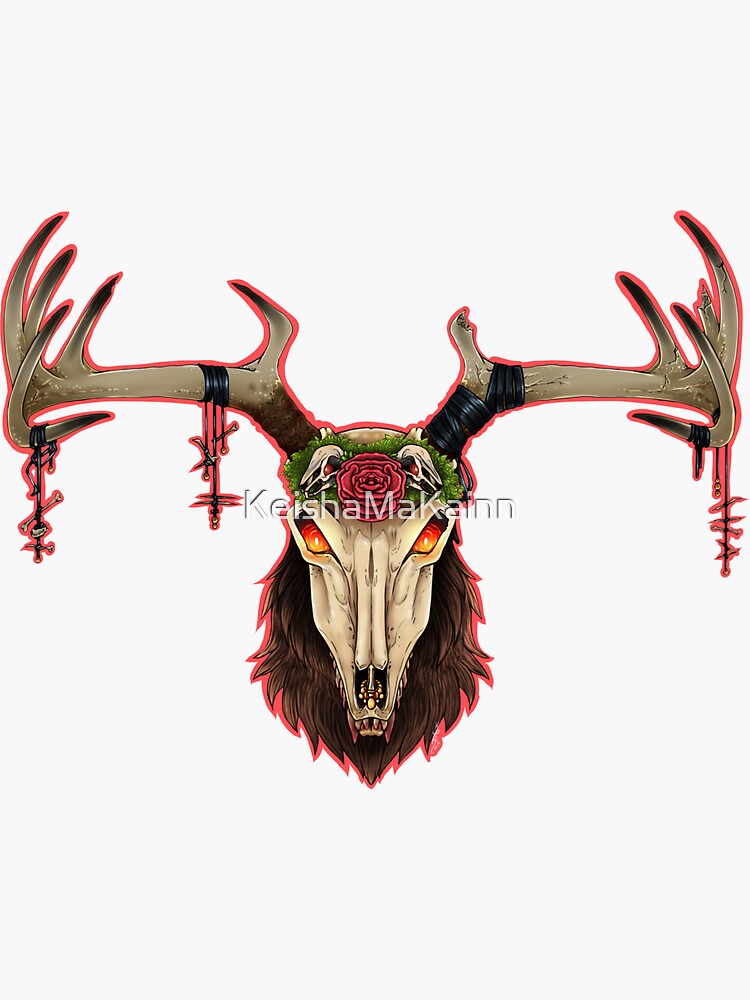 "Wendigo" Sticker for Sale by KeishaMaKainn | Redbubble