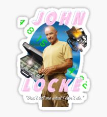 John Locke Lost Stickers | Redbubble