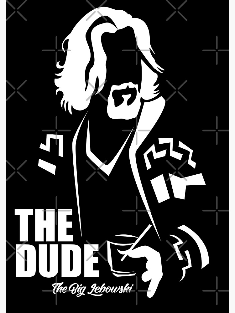 "The Dude Abides, The Big Lebowski" Sticker for Sale by fer3407xzhtvz8 ...