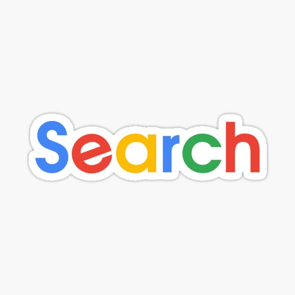 "Google Search" Sticker for Sale by ElmonBro | Redbubble