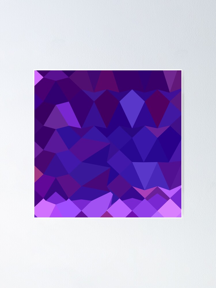 "Eminence Purple Abstract Low Polygon Background" Poster for Sale by ...