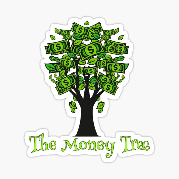 "The Money Tree" Sticker by Sha2 | Redbubble
