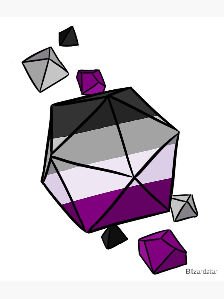 "Ace Pride Flag Dice Set" Art Print for Sale by Blizardstar | Redbubble