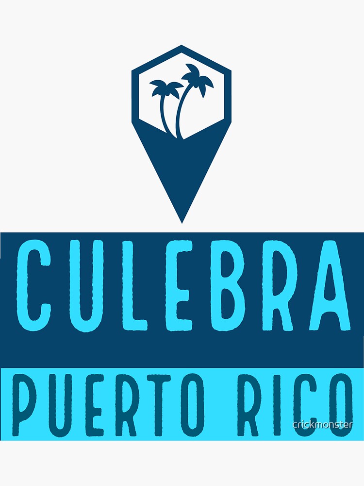 "Culebra Puerto Rico Souvenir" Sticker for Sale by crickmonster | Redbubble