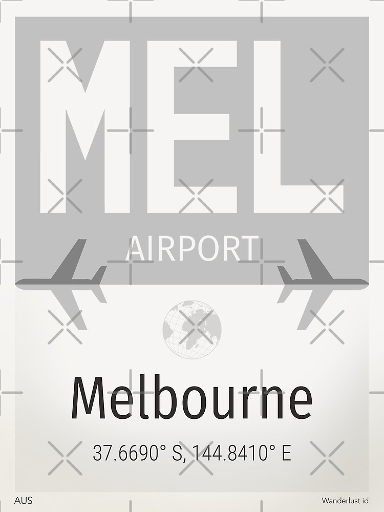 "Melbourne airport Poster" by airportstickers K. G. | Redbubble