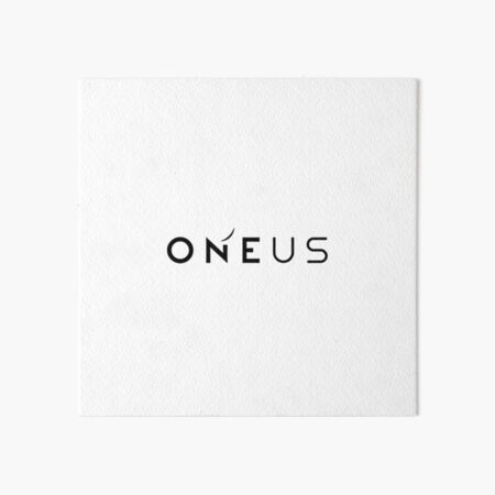 "ONEUS Logo (Black)" Art Board Print for Sale by RoseHearts | Redbubble