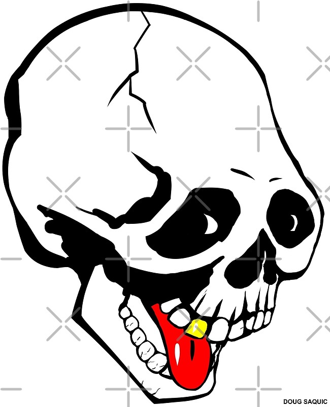 "Funny Skull" by Doug Saquic | Redbubble