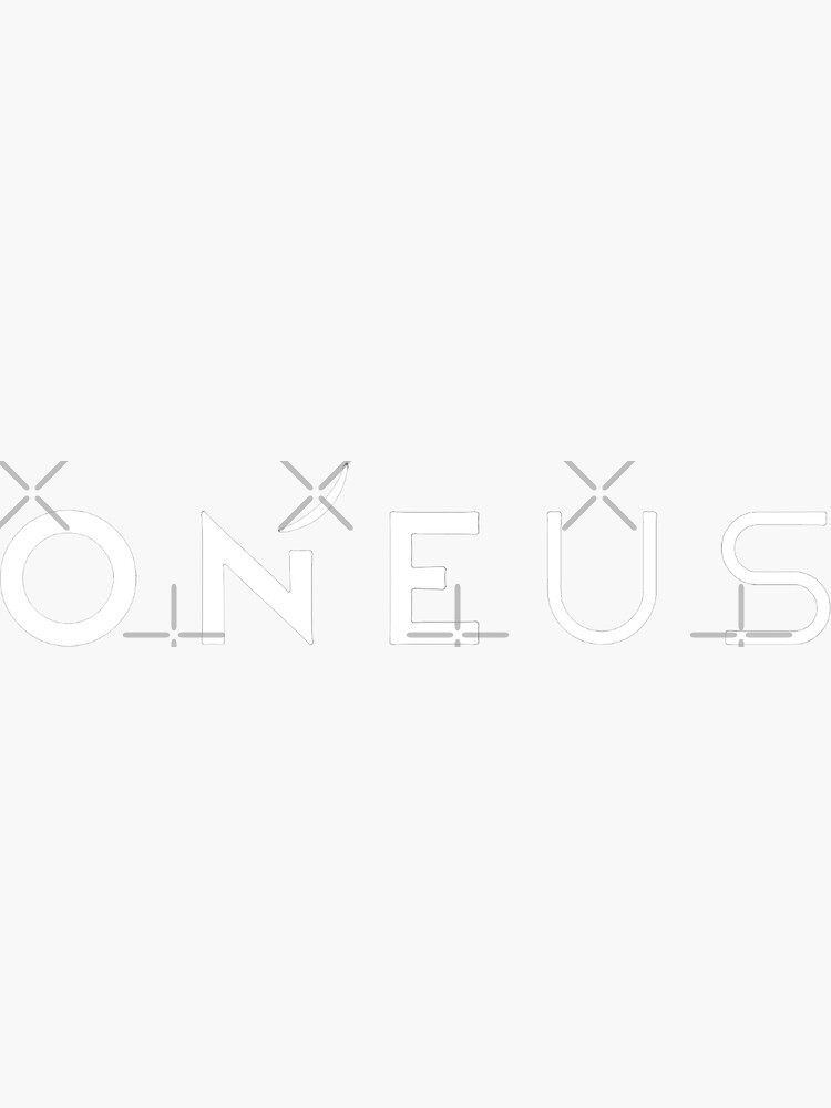 "ONEUS Logo (White)" Sticker by RoseHearts | Redbubble