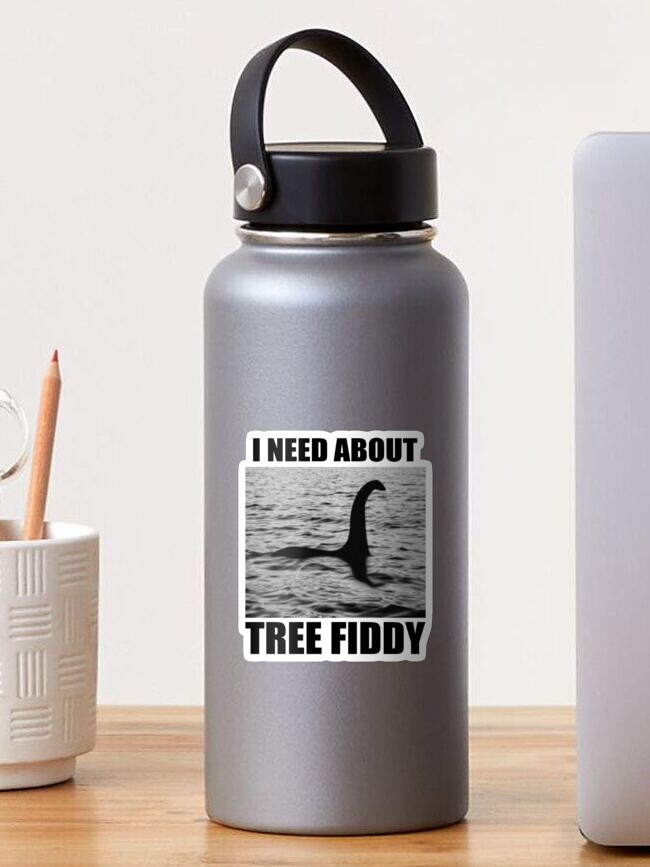 "Tree Fiddy" Sticker for Sale by j2artist | Redbubble