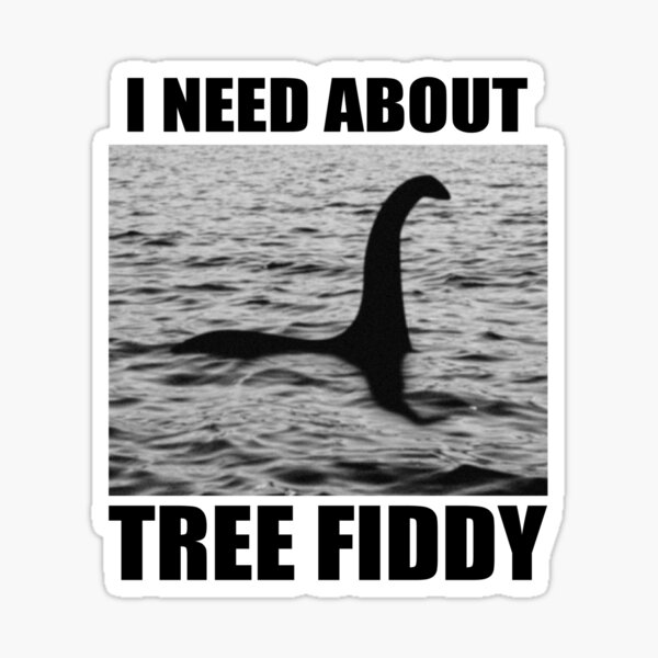 "Tree Fiddy" Sticker for Sale by j2artist | Redbubble