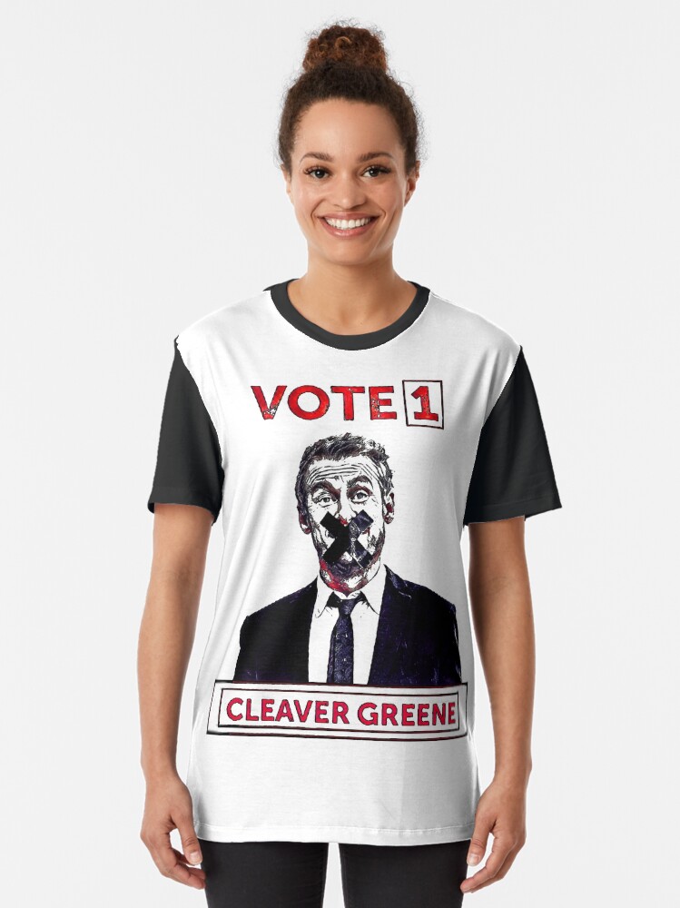 "Vote 1 Cleaver Greene" T-shirt for Sale by metropol | Redbubble | vote ...