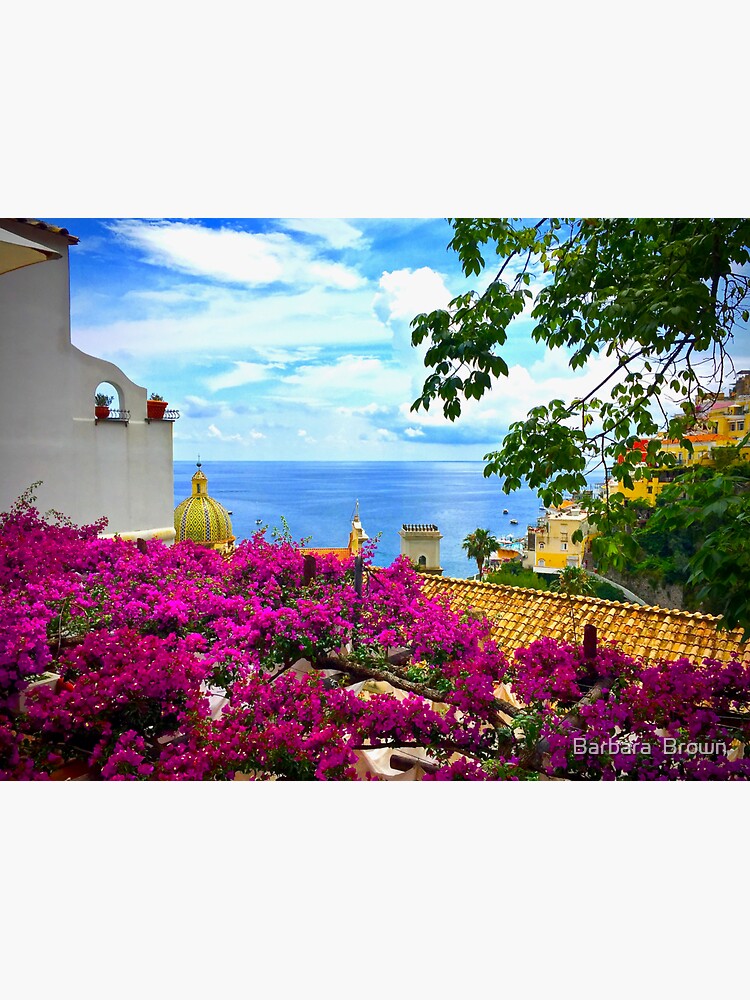 "Colors of Positano" Sticker for Sale by lenzart | Redbubble